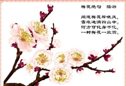 梅花绝句 南宋诗人陆游创作的组诗 搜狗百科