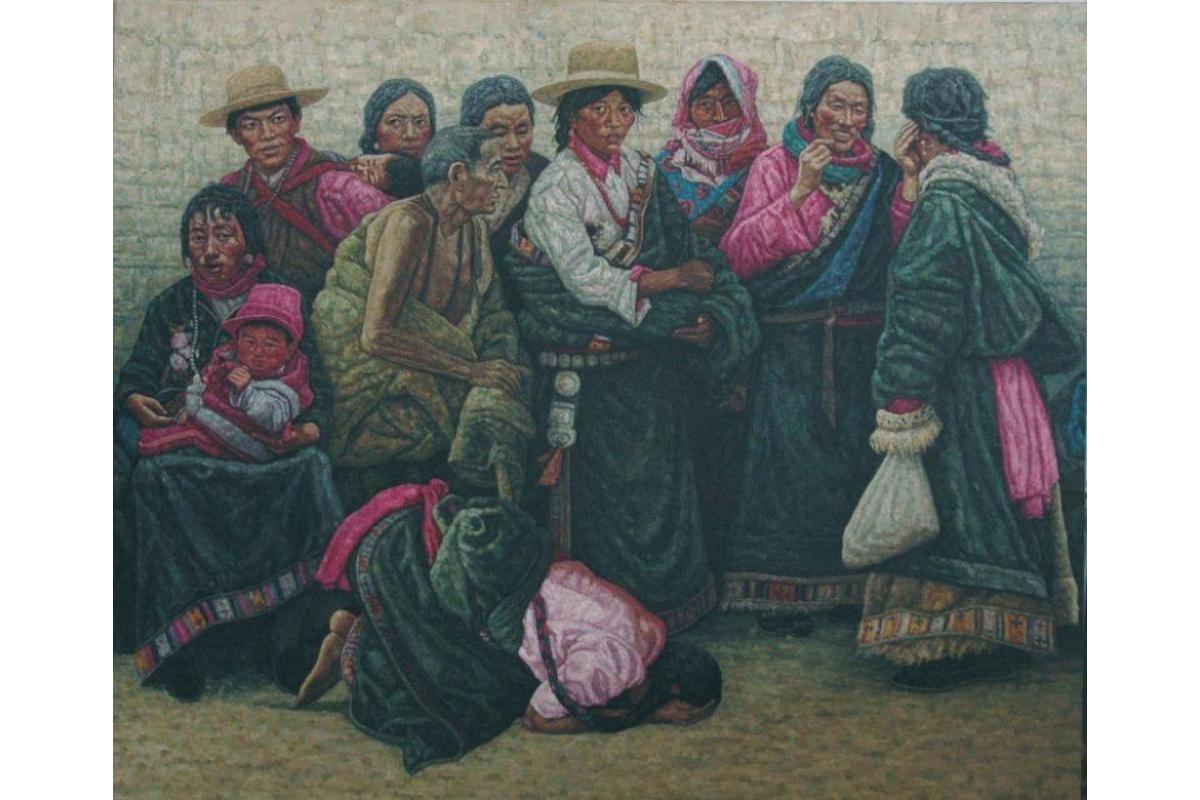 西藏组画 1979至1980年陈丹青创作的油画 搜狗百科
