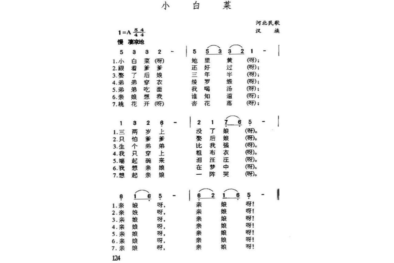 小白菜河北民歌搜狗百科